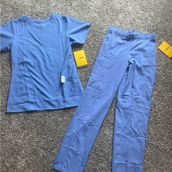 WonderWink | Tops | Wonder Wink Ceil Blue Scrub Set Various Sizes ...